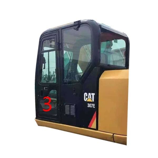 Bending Resistant CATERPILLAR Cab Glass For Diggers OEM Left Door Lower ...