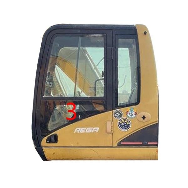 CAT CATERPILLAR Cab Glass FCC Windshield Tempered Glass Left Door Lower ...