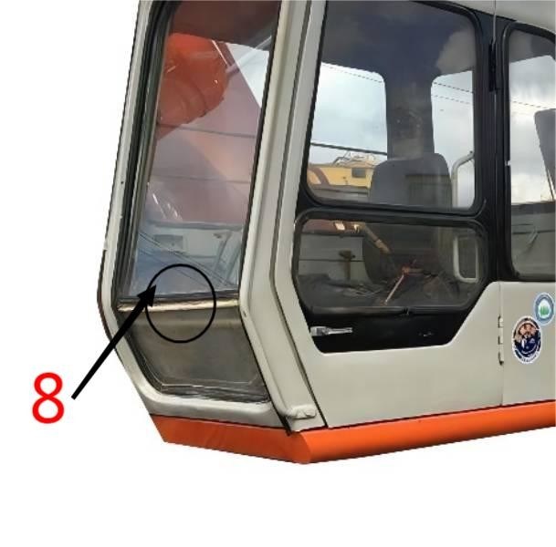EX-1 EX120-1 EX200-1 HITACHI Excavator Glass Right Side Position No.8 ...