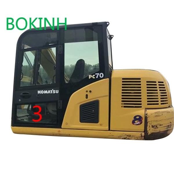 PC70-8 KOMATSU Cab Glass OEM Left Door Lower Position NO.3 Digger ...