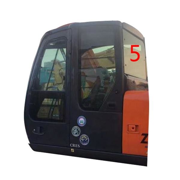 High Impact Strength HITACHI Excavator Glass 5mm Back Side Window ...